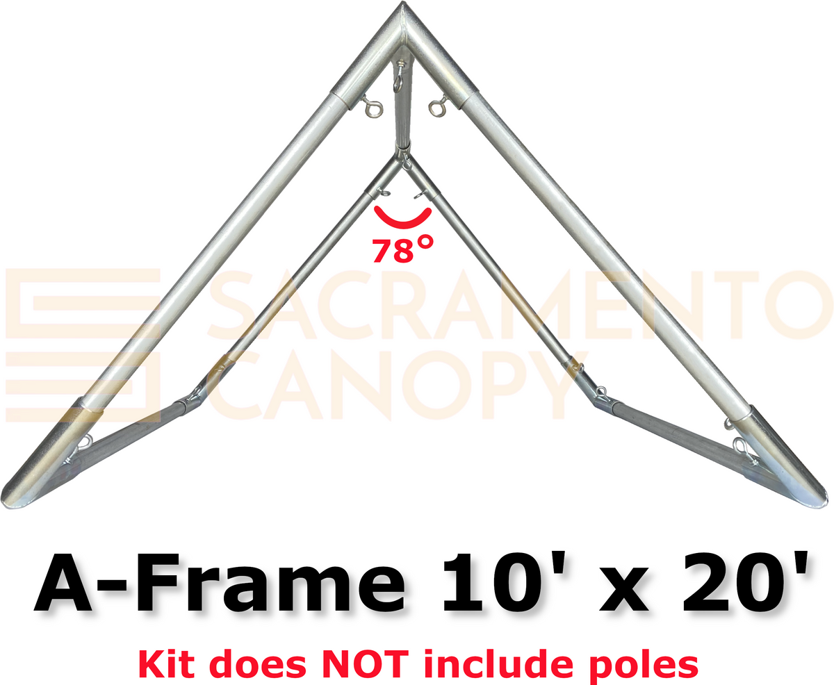 3/4" A-Frame Canopy Fittings Kits – Sacramento Canopy