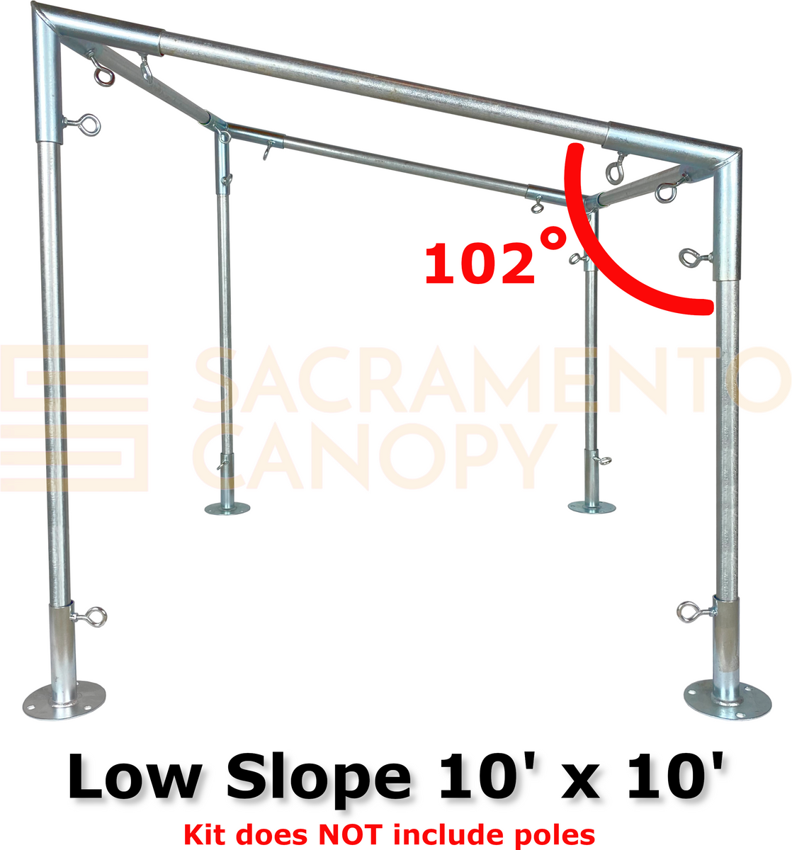 3/4" Low Slope Canopy Fittings Kits – Sacramento Canopy